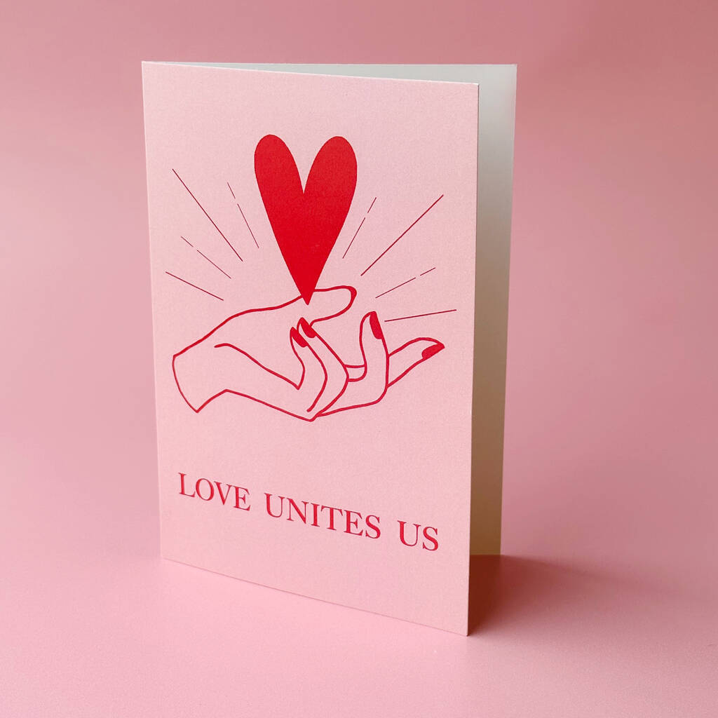 Love Unites Us Greeting Card – Wearelucent
