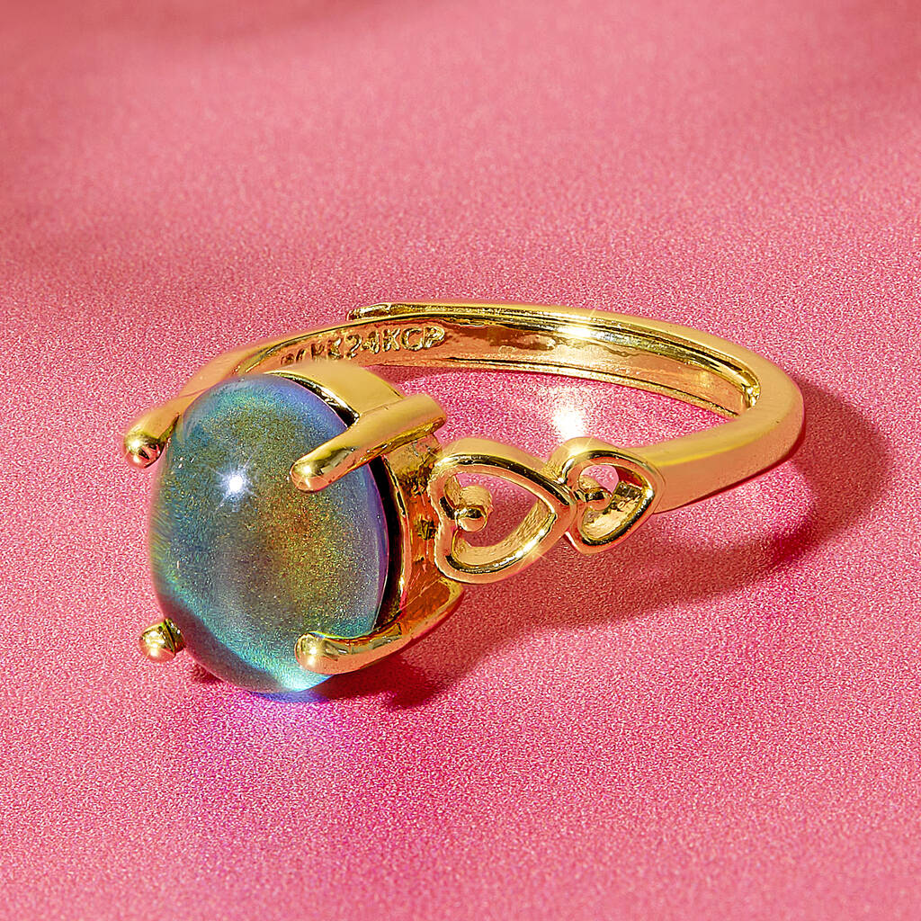 14k Gold Filled Adjustable Mood Ring – Wearelucent